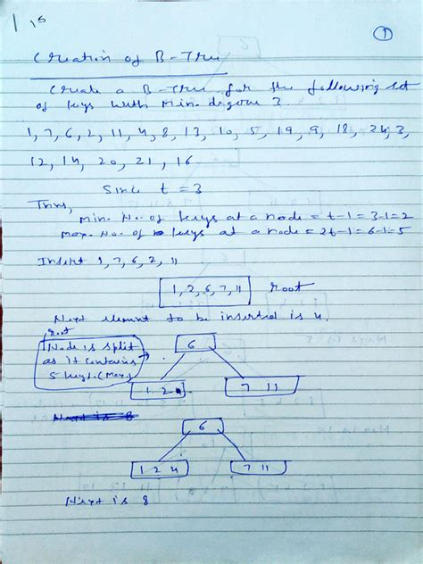 B Tree Creation Pdf
