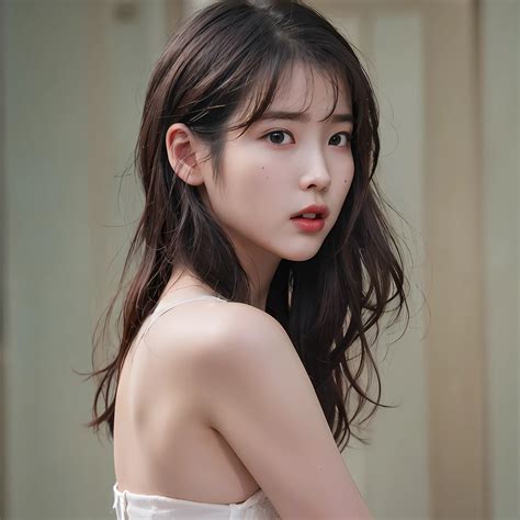 흰색 드레스를 입고 긴 머리를 가진 여자의 클로즈업 Seaart Ai