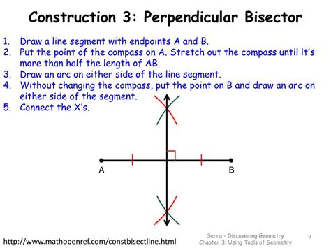 Ppt 32 Constructing Perpendicular Bisectors Powerpoint Presentation Id2336856