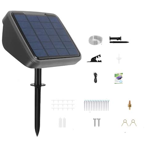 Комплект за автоматично капково напояване със слънчев панел и включена батерия за растения или