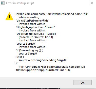 Dir Command Is Invalid Command Name Issue 3509 Komodo KomodoEdit