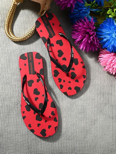 Buy CLOG LONDON Women Printed Rubber Thong Flip Flops Flip Flops For Women 22027018 Myntra
