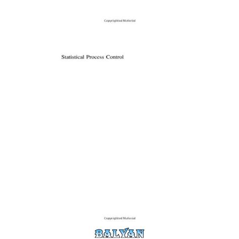 دانلود کتاب Statistical Process Control Fifth Edition بلیان