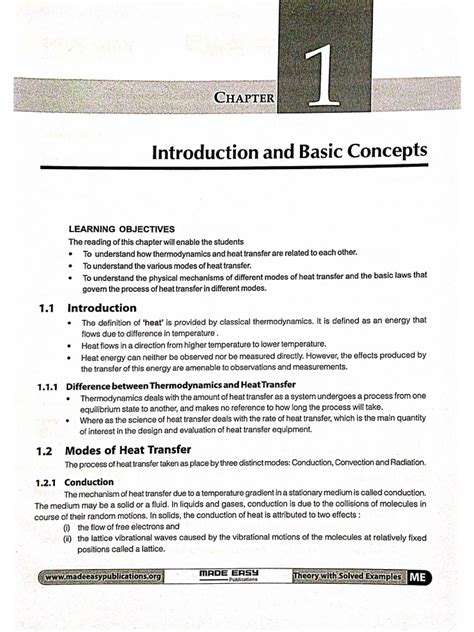 Heat Transfer Introduction And Basic Concepts Pdf