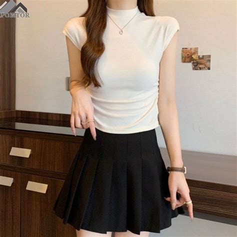 반팔티셔츠 추천 전연령 남녀 Pomtor 여성 반팔 티셔츠 슬림 티 여성용 데일리 상의 In 2024