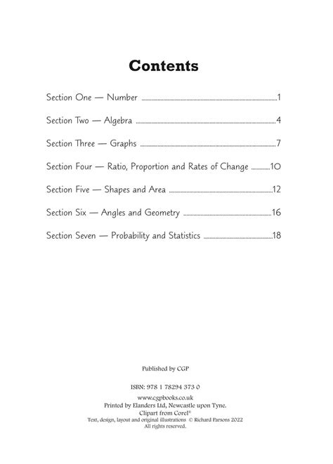 GCSE Maths AQA Answers For Workbook Foundation CGP Books