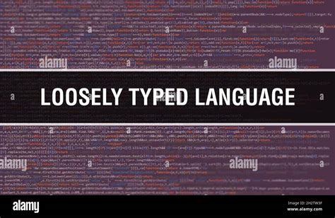 Loosely Typed Language With Binary Code Digital Technology Background