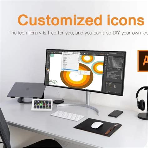 Streamdeck Mini Visual Keyboard Lcd Button 15keys Live Content Creatio