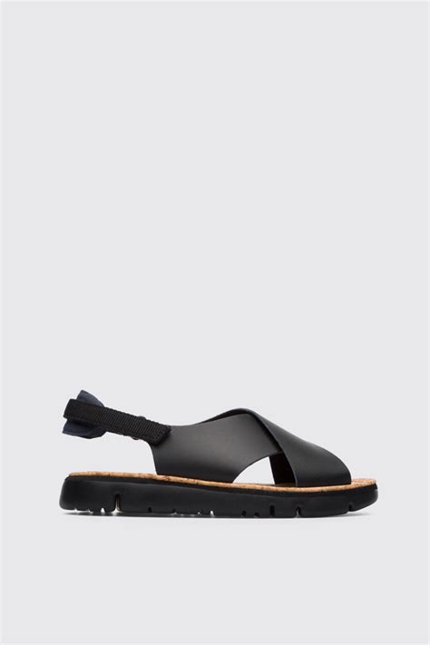 Oruga Black Sandals For Women Autumn Winter Collection Camper Usa
