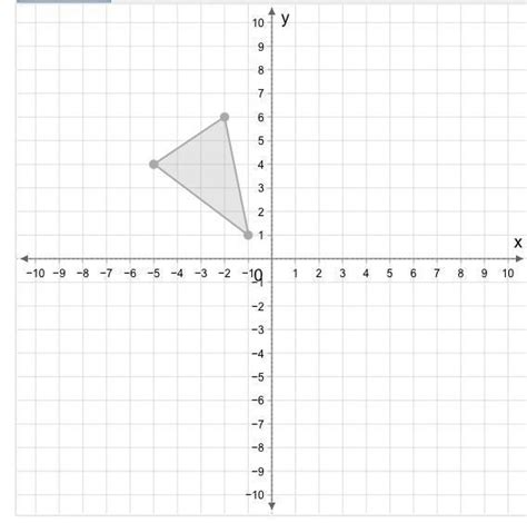 [free] graph the image of the given triangle after a rotation of 180º