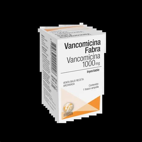 Vancomicina Inyectable Polvo Estéril Para Inyección 1000 Mg Frasco