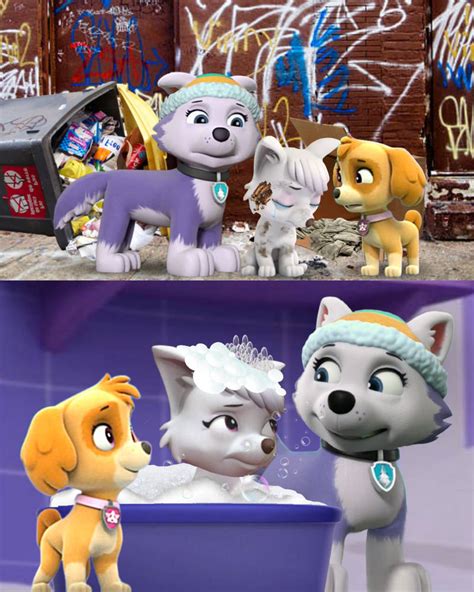 Everest And Skye Help Sweetie By Othabland On Deviantart