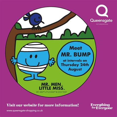 Mr Bump Meet And Greet Queensgate Shopping Centre
