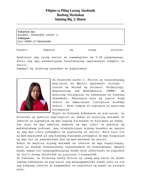 Bionote Pdf