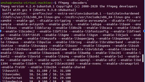 how to install and use ffmpeg on ubuntu vitux