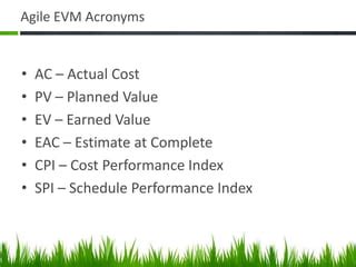 Agile EVM PPT