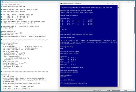 Scikitpeoplesvmdemo James D Mccaffrey
