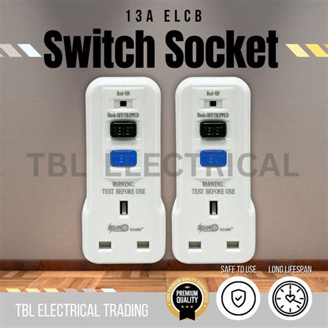 🔥sirim🔥uk Plug Adaptor Power Protection Rcd Elcb Safety 30ma Uk Plug Tester Maximum Load 3120w