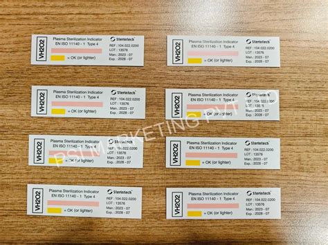 Sterintech Type 4 Multi Variable Plasma Indicator H2o2 Peach To Yellow At ₹ 15 Piece