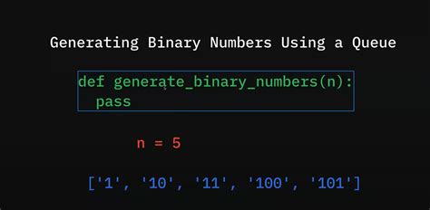 Generating Binary Numbers Using A Queue Day 10