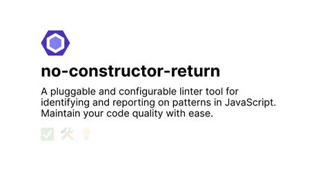 No Constructor Return Eslint Pluggable Javascript Linter