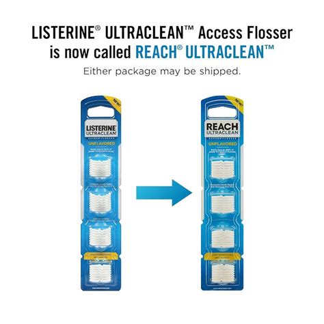 Reach Unflavored Flosser Refills Smooth Cleaning For Sensitive Teeth