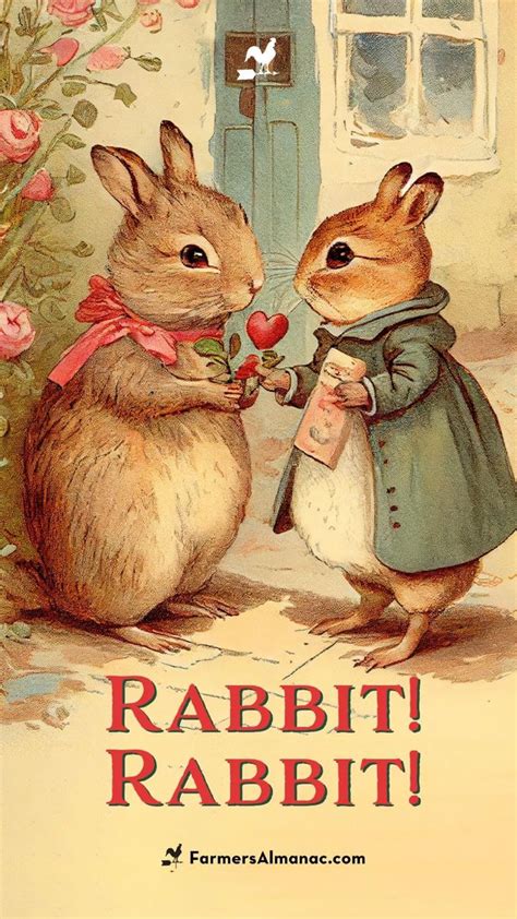 🐇 Dont Forget To Say Rabbit Rabbit First Thing Tomorrow Morning