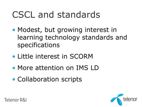 Ppt Cscl And Standards For Learning Technologies Powerpoint Presentation Id 4990028
