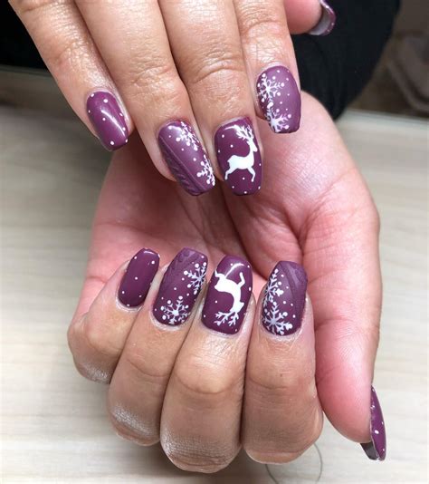 Why Everyones Switching To Purple Christmas Nails This December Nail