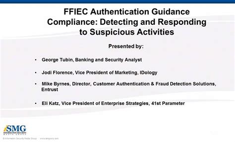 Ffiec Authentication Guidance Compliance Detecting And Responding To