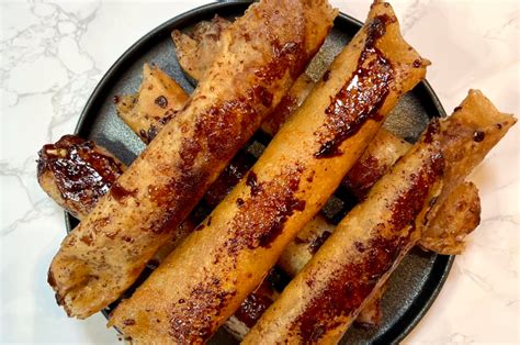 Turon Recipe Filipino Banana Lumpia W Caramel