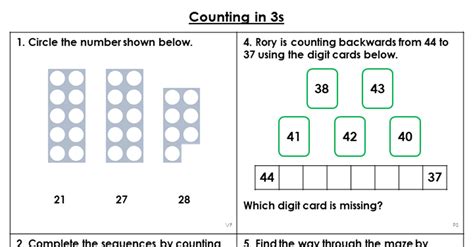 Year 2 Counting In 3s Lesson Classroom Secrets Classroom Secrets