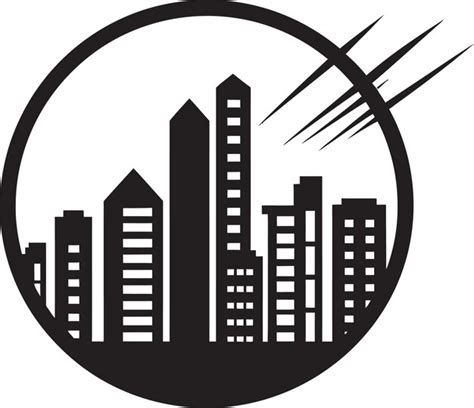Premium Vector Skylinecraft Dynamic Building Vector Emblem