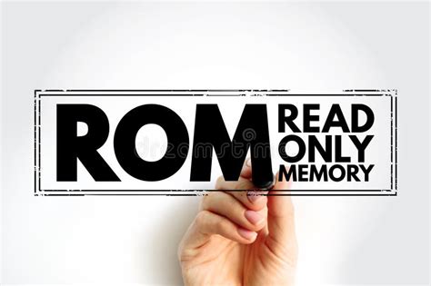 Rom Read Only Memory Type Of Non Volatile Memory Used In Computers And Other Electronic