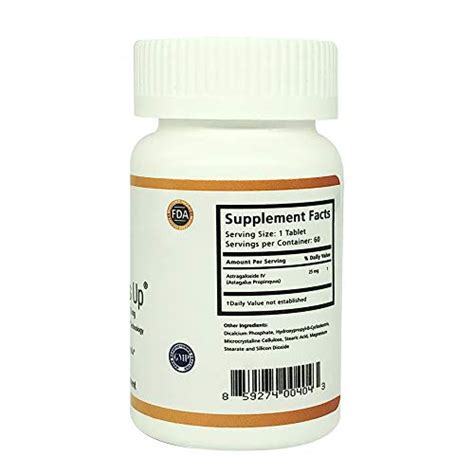 Telomeres Up With 98 Astragaloside Iv Tripled Absorption Usa