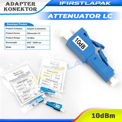 Attenuator Lc 10db Atteunator Single Mode Fiber Optic Shopee Philippines