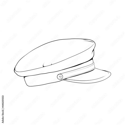 Sailor Hat Line Drawing At Annette Nelson Blog