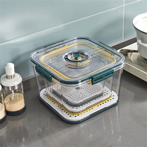 Badu Bg Контейнери за съхранение на пресни продукти зеленчуци и плодове със запис на време