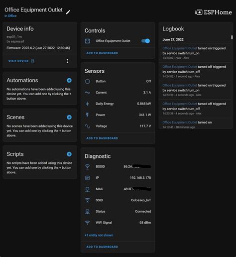 Sonoff S31 Outlet With Esphome Example Yaml Esphome Home Assistant Community