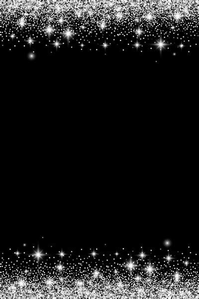 Silver And Black Glitter Background