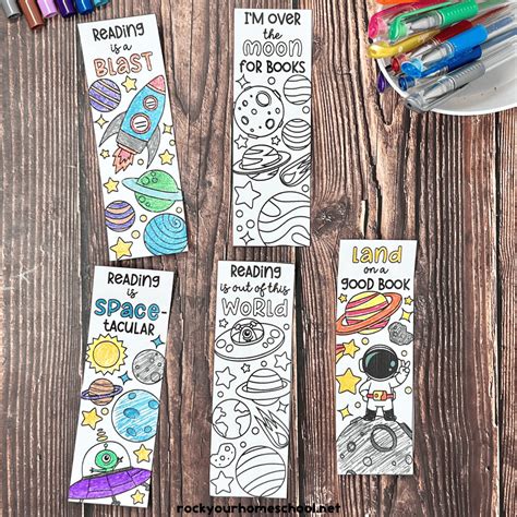 Solar System Printable Bookmark Space Bookmarks Thatll Take You Out