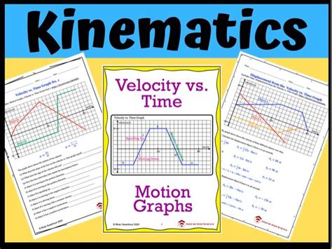 Kinematics Velocity Vs Time Graphs Teaching Resources