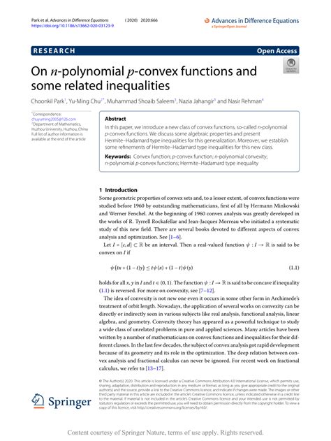 PDF On N Polynomial P Convex Functions And Some Related Inequalities