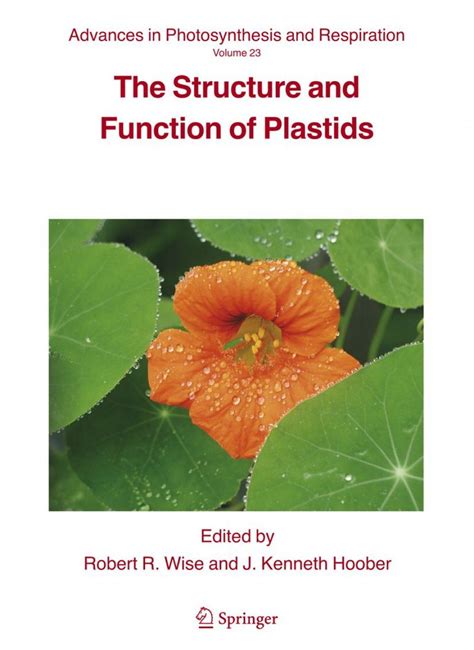 The Structure And Function Of Plastids NHBS Academic Professional Books