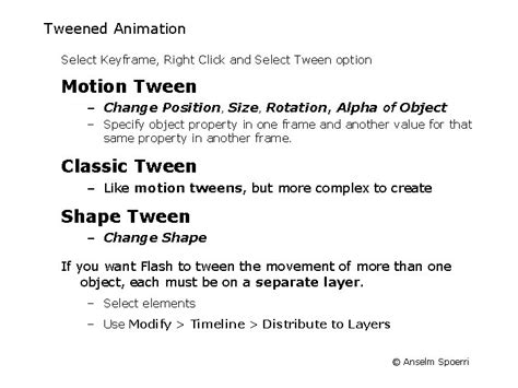 Lecture 9 Flash Introduction Timeline Layers Symbol Keyframe