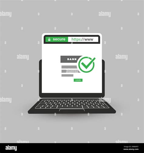 Url On Computer Screen Stock Vector Images Alamy