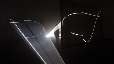 Light Beams Create Three Dimensional Forms At Antony Mccalls Exhibition