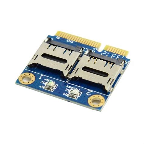 Dual TF Micro SD Card To Mini Pcie Pci Express Pci Express PCI E Express With Half Bracket