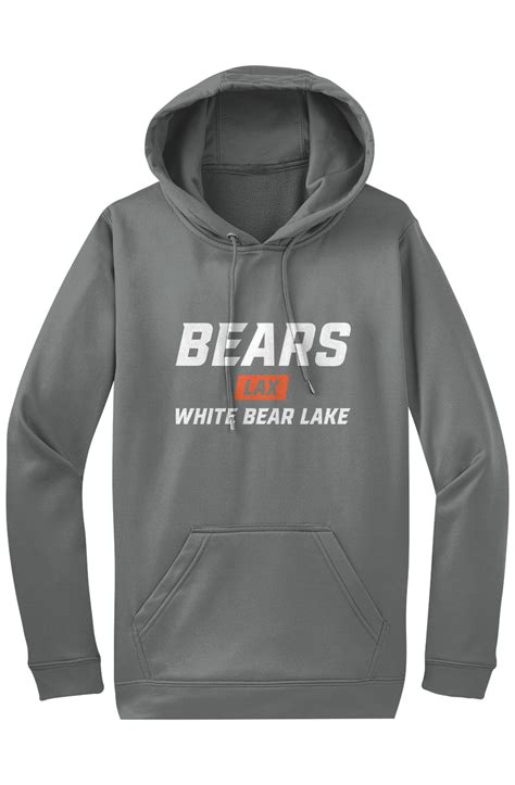 White Bear Lake Lacrosse Adult Sport Wick Fleece Hoodie NĒill