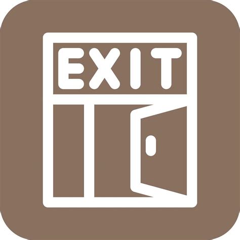 Exit Door Vector Icon 33151948 Vector Art At Vecteezy